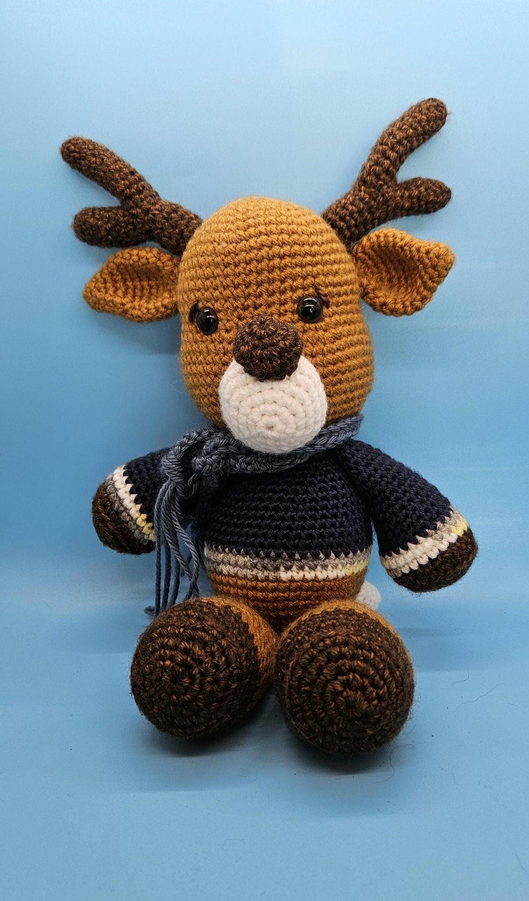 Handmade Noel the Reindeer Stuffy Zoomigurumi - Etsy