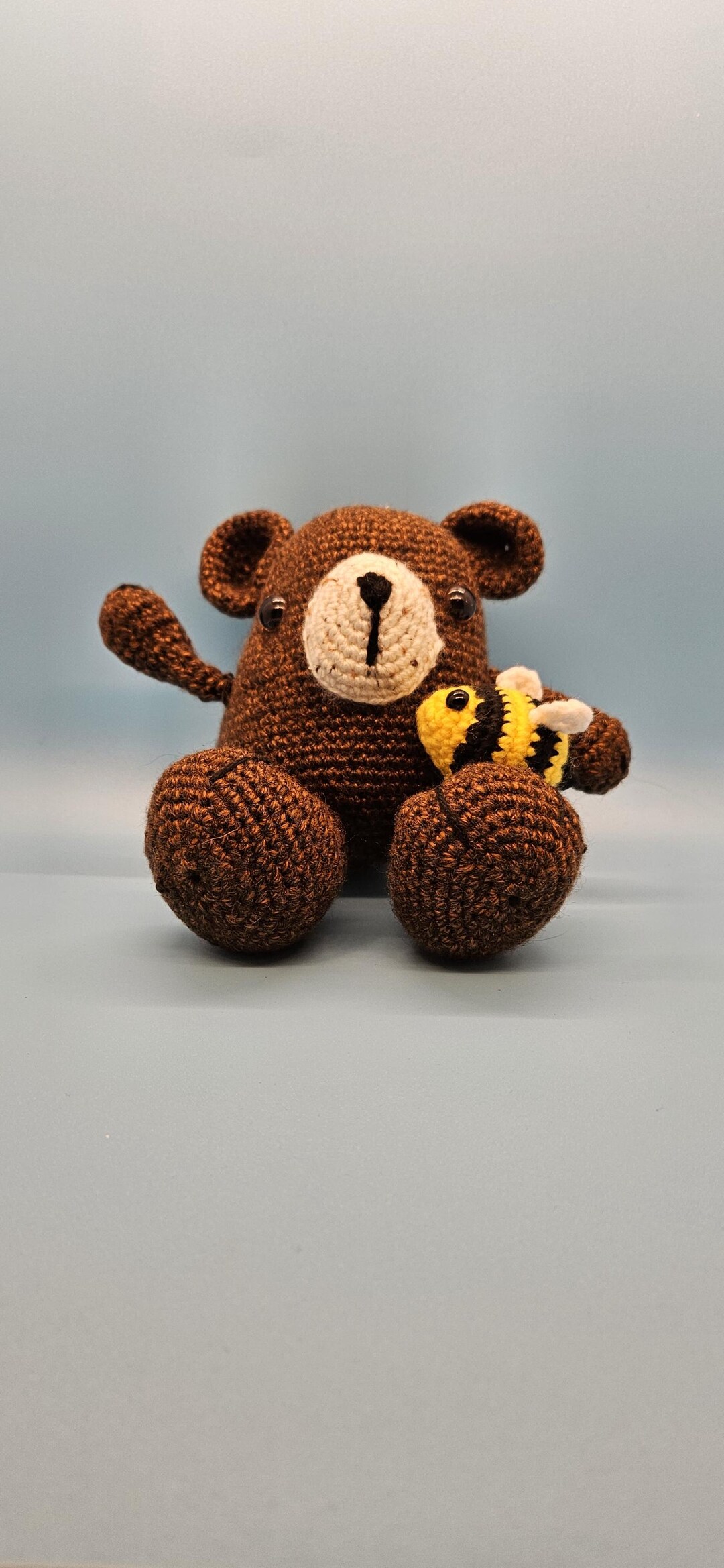 Bob the Bear and His Bee Stuffy - Etsy