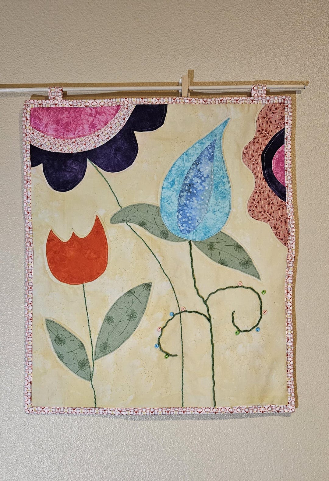 Spring Garden Wall Applique Quilt - Etsy
