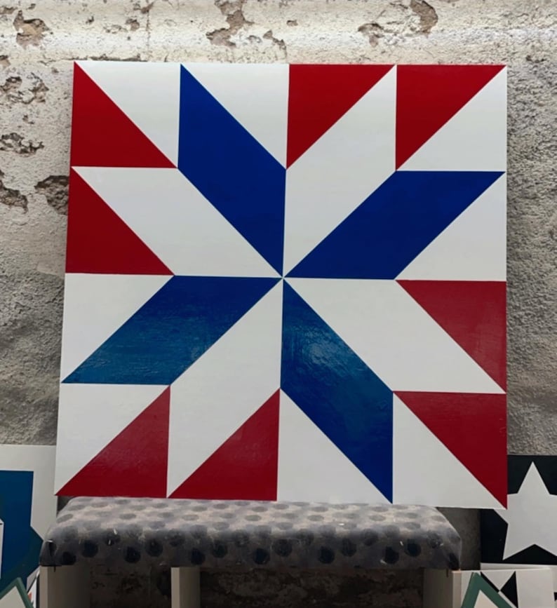 Barn Quilt, Barn Quilts, Handmade, Customizable, Indoor/outdoor, Star ...