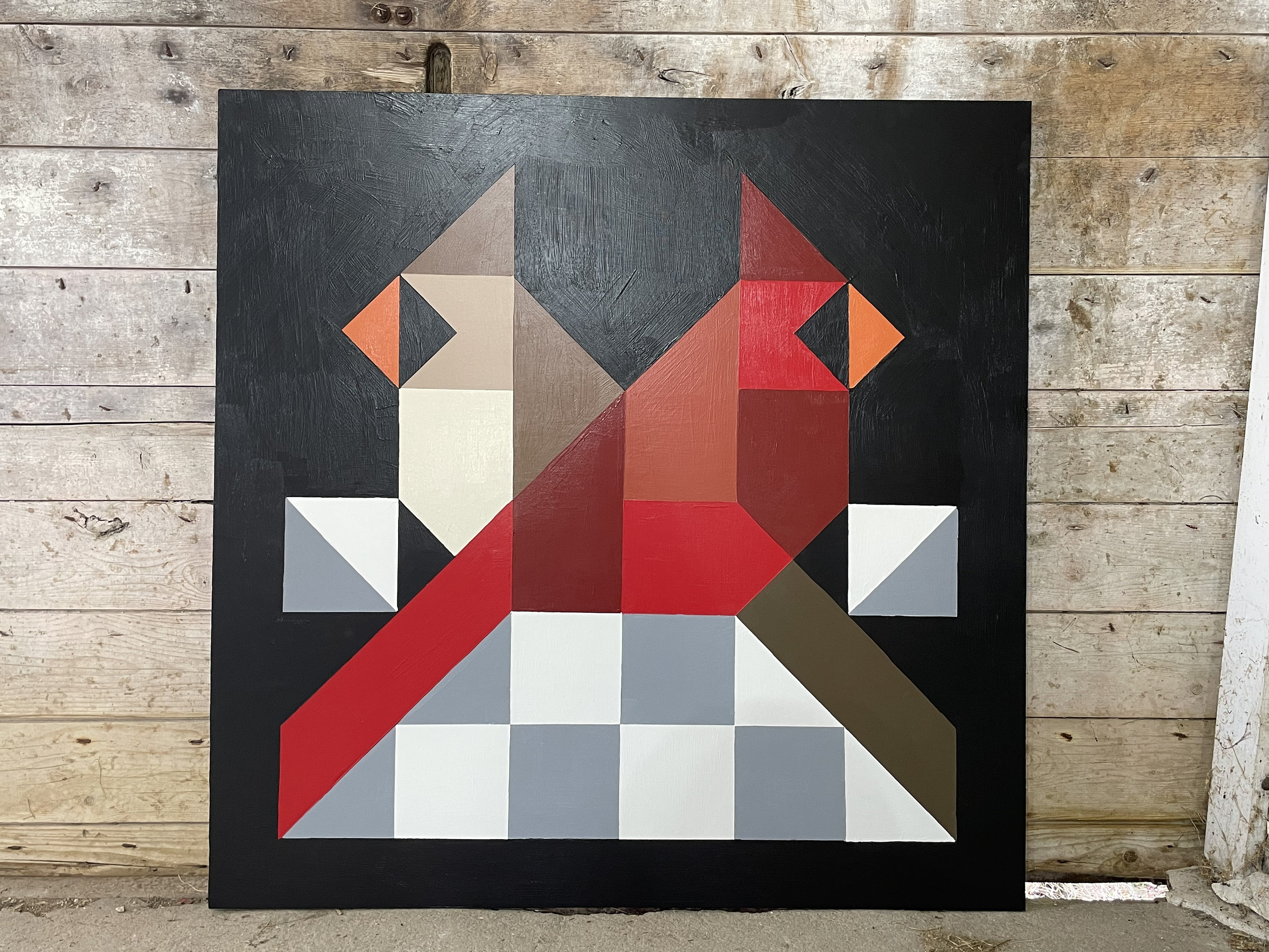 Barn Quilt Handmade Bird Barn Quilt Robin Customizable - Etsy