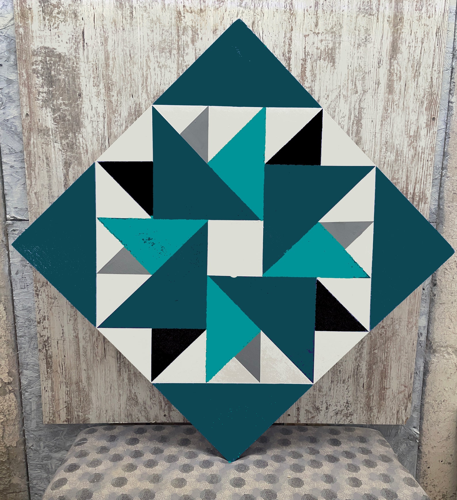 Barn Quilt Handmade Cross Barn Quilt Customizable MDO - Etsy