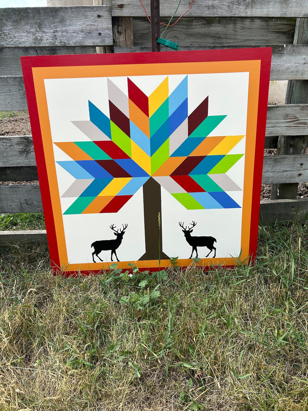 Custom Tree Barn Quilt: Hand-painted MDO Outdoor Decor - Etsy
