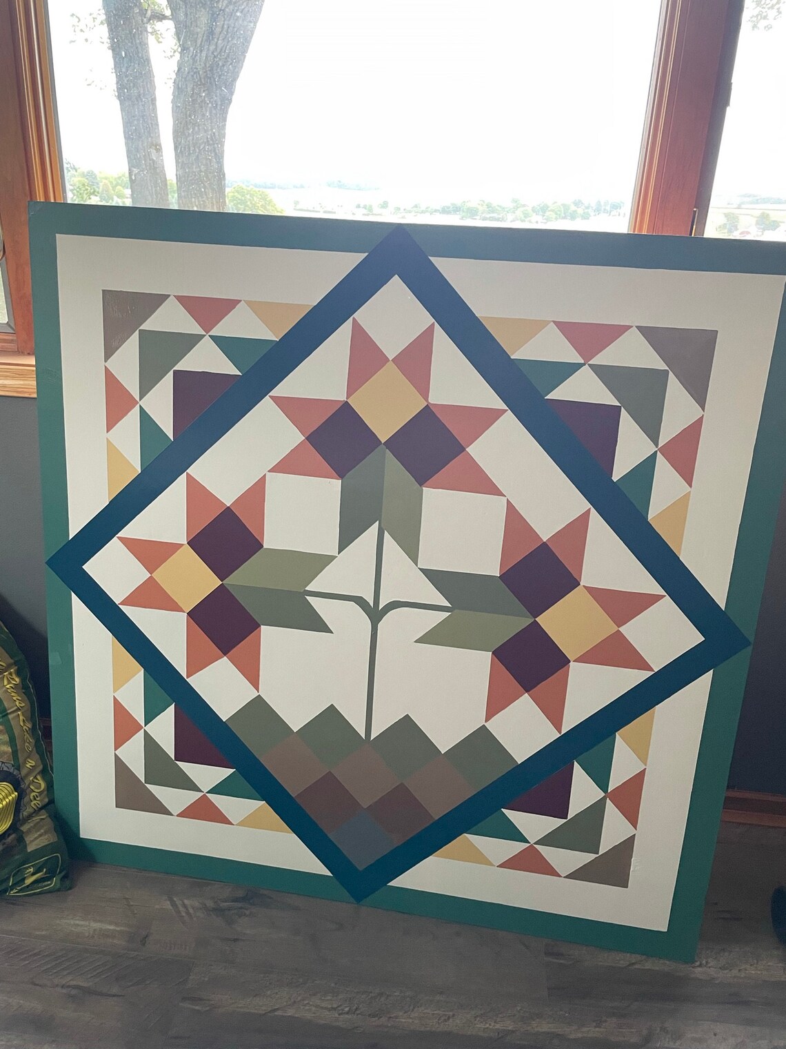 Handmade Flower Barn Quilt: Customizable Exterior Sign - Etsy