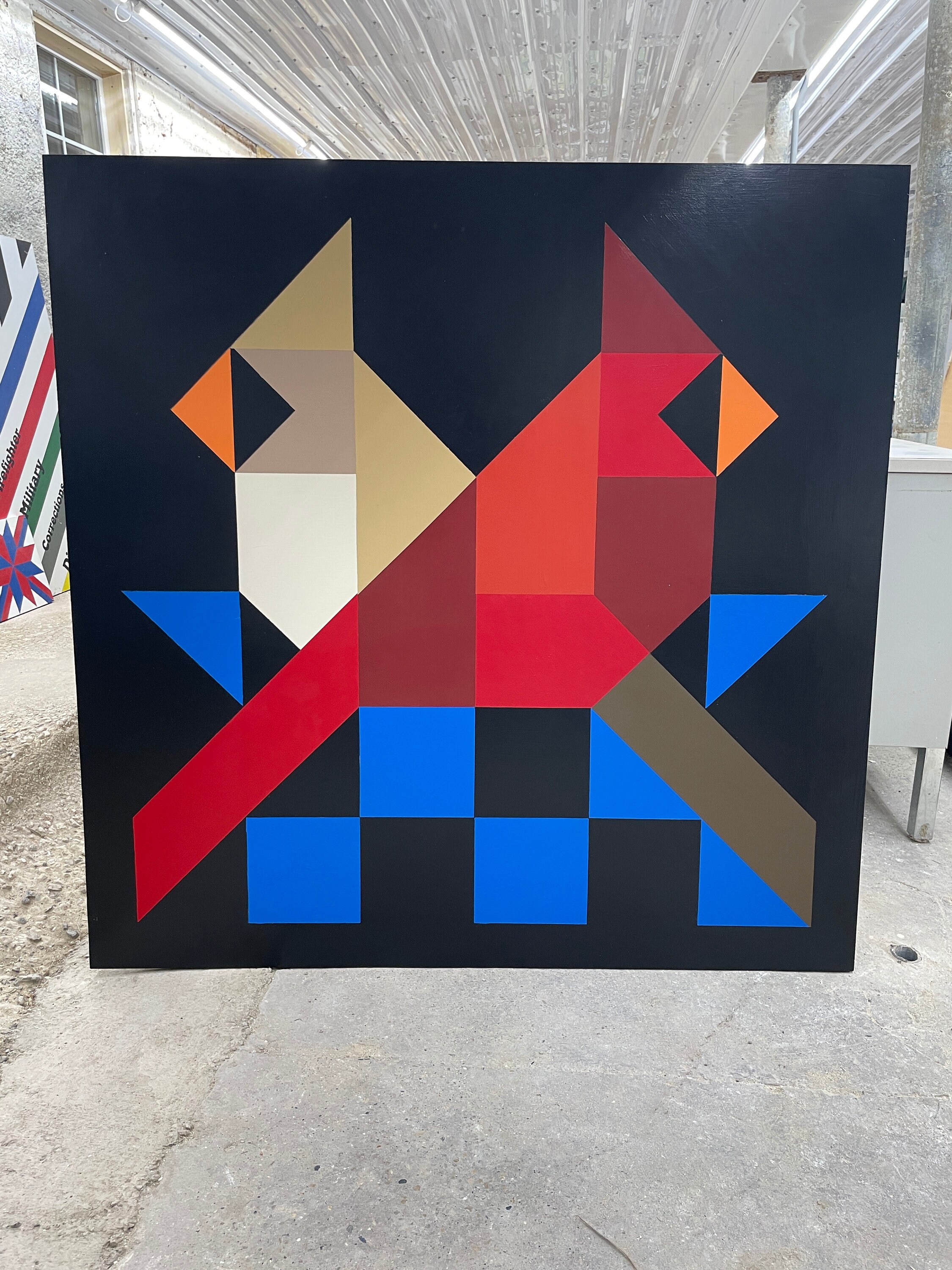 Barn Quilt Handmade Bird Barn Quilt Robin Customizable - Etsy