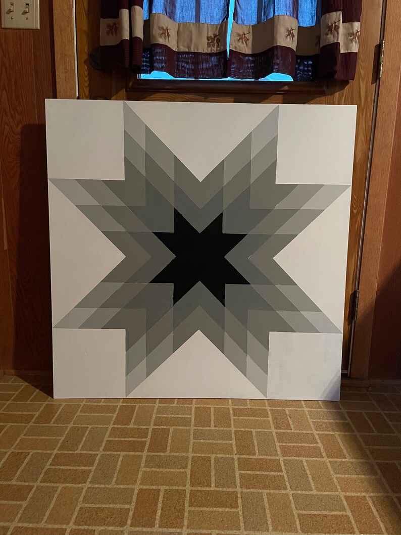 Barn Quilt Star Barn Quilt Blue Star Handmade Wood Barn - Etsy