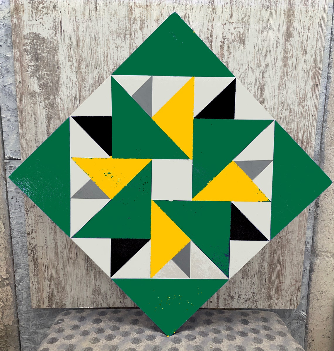 Barn Quilt Handmade Cross Barn Quilt Customizable MDO - Etsy