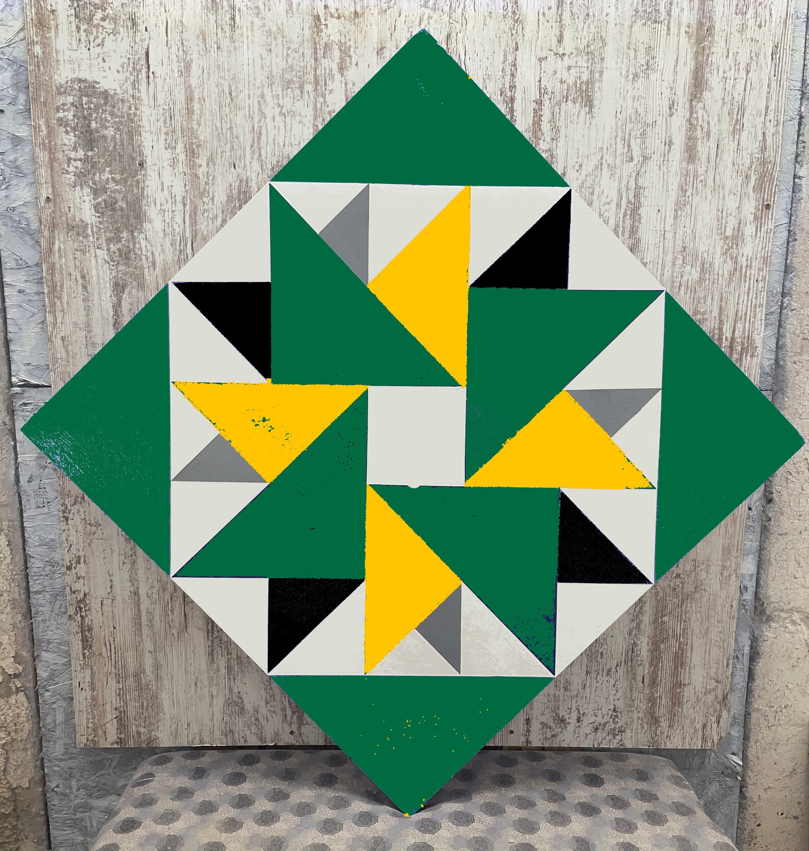 Barn Quilt Handmade Cross Barn Quilt Customizable MDO - Etsy