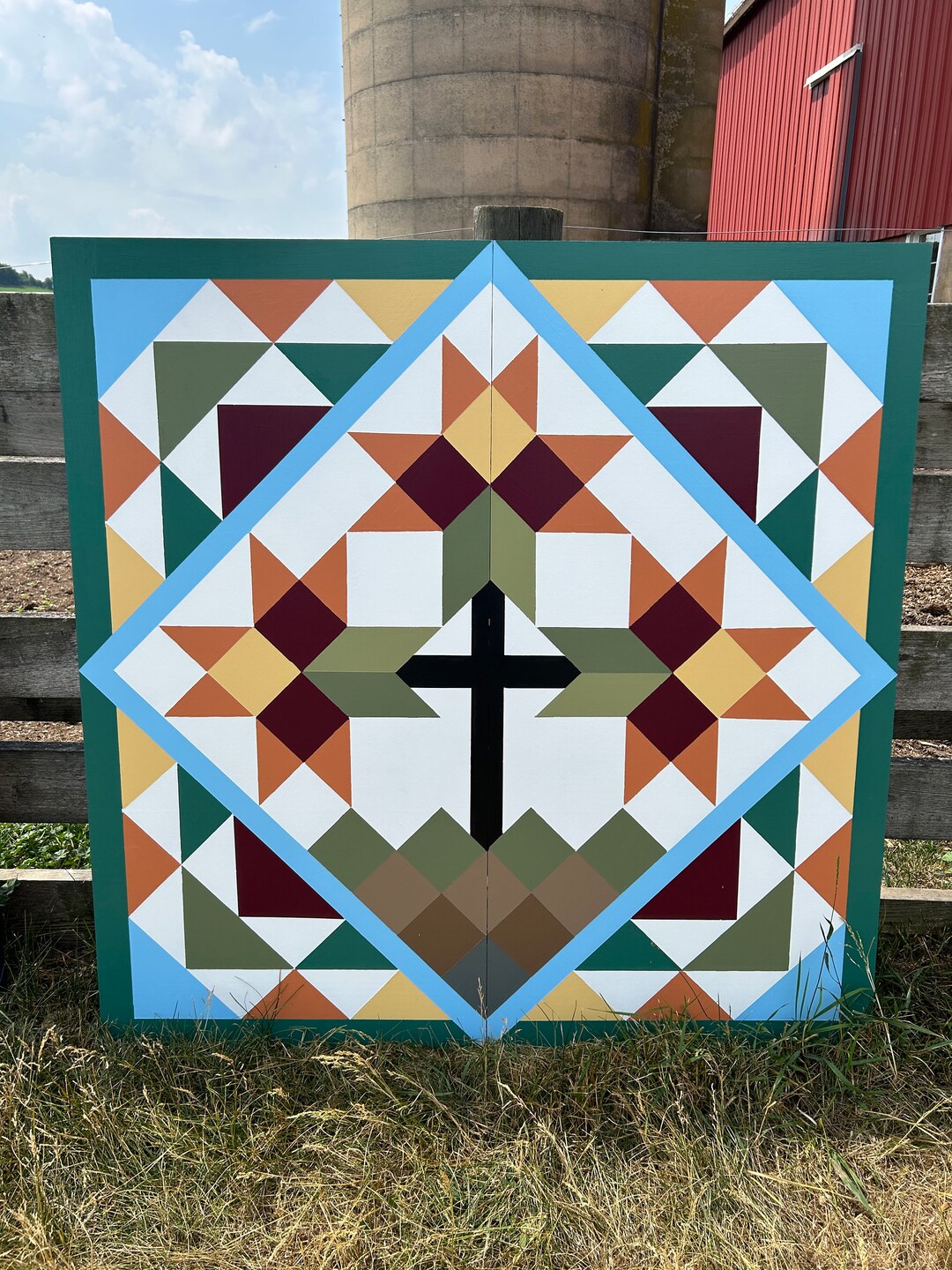 Hand-painted Barn Quilt: Customizable MDO Exterior Sign - Etsy