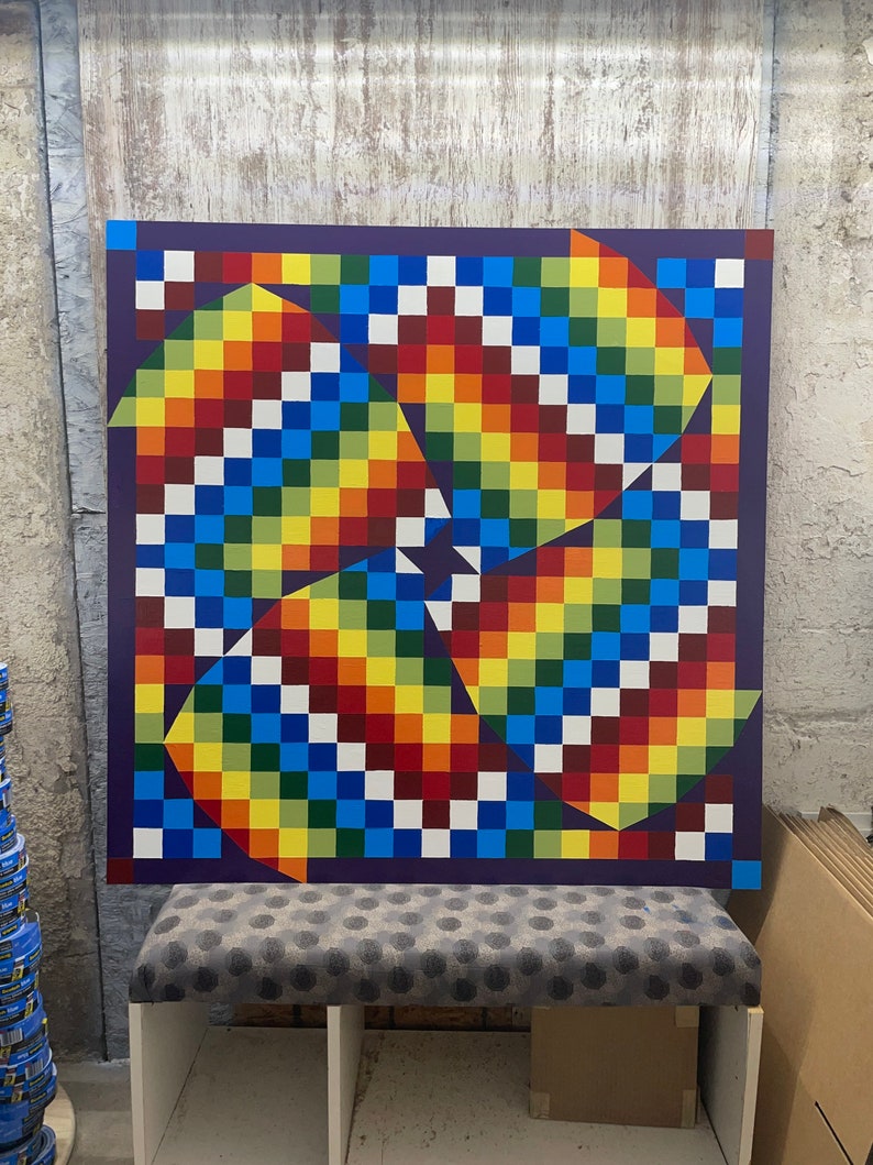 Barn Quilt Star Barn Quilt Hex Sign Handmade Customizable - Etsy