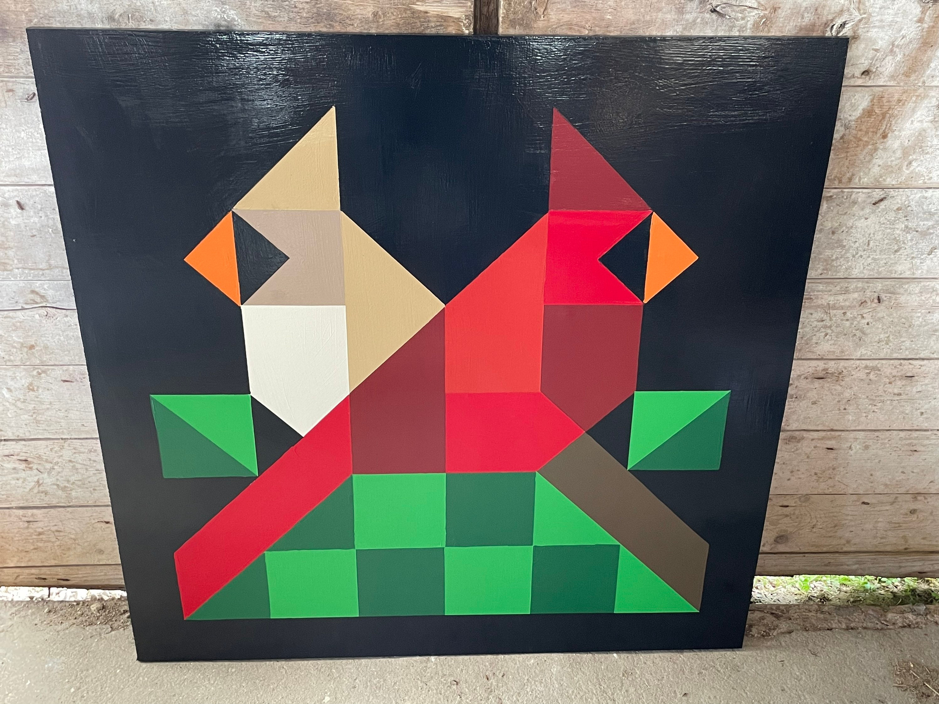 Barn Quilt Handmade Bird Barn Quilt Robin Customizable - Etsy