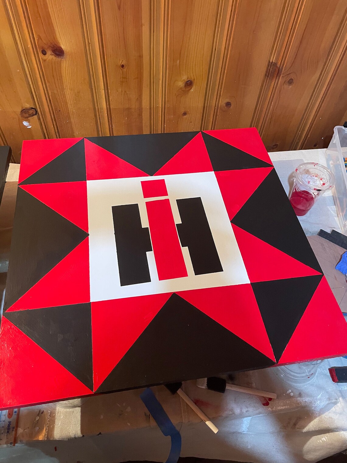 Barn Quilt Case IH Tractor Barn Quilt Handmade - Etsy