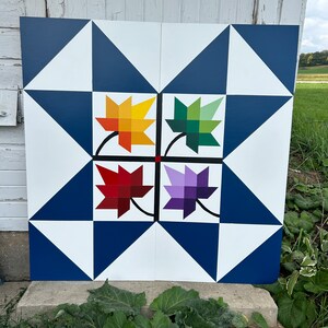 Maple Leaf Barn Quilt Patterns - Etsy