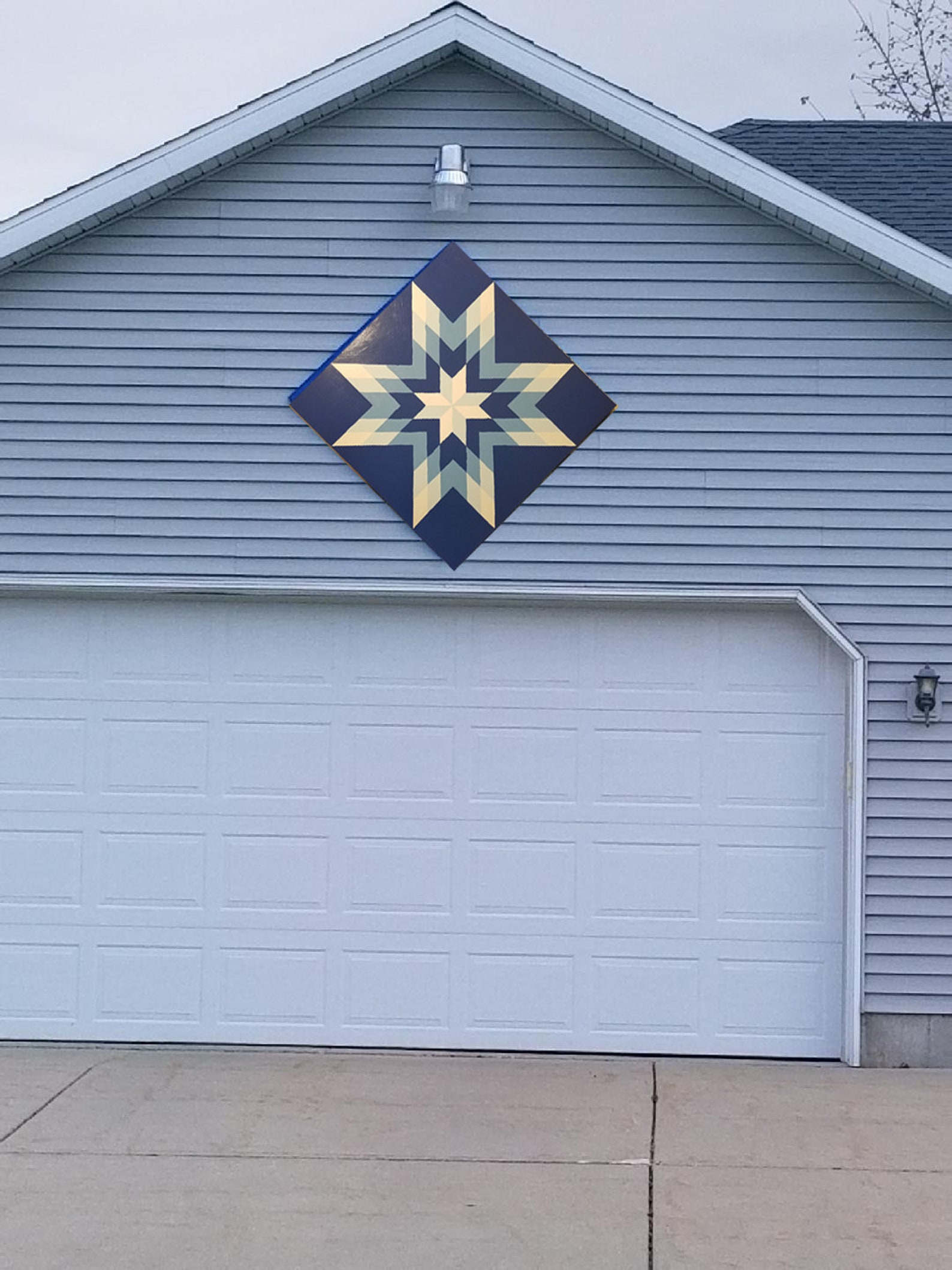 Barn Quilt Star Barn Quilt Blue Star Handmade Wood Barn - Etsy