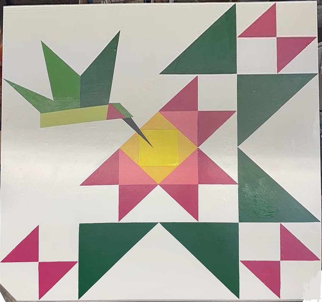 Barn Quilt, Handmade, Bird Barn Quilt, Hummingbird , Customizable, MDO ...