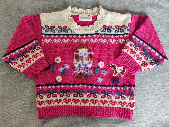 Vintage 1980's Fairisle Ladybird Jumper 6-12 Months | Etsy UK