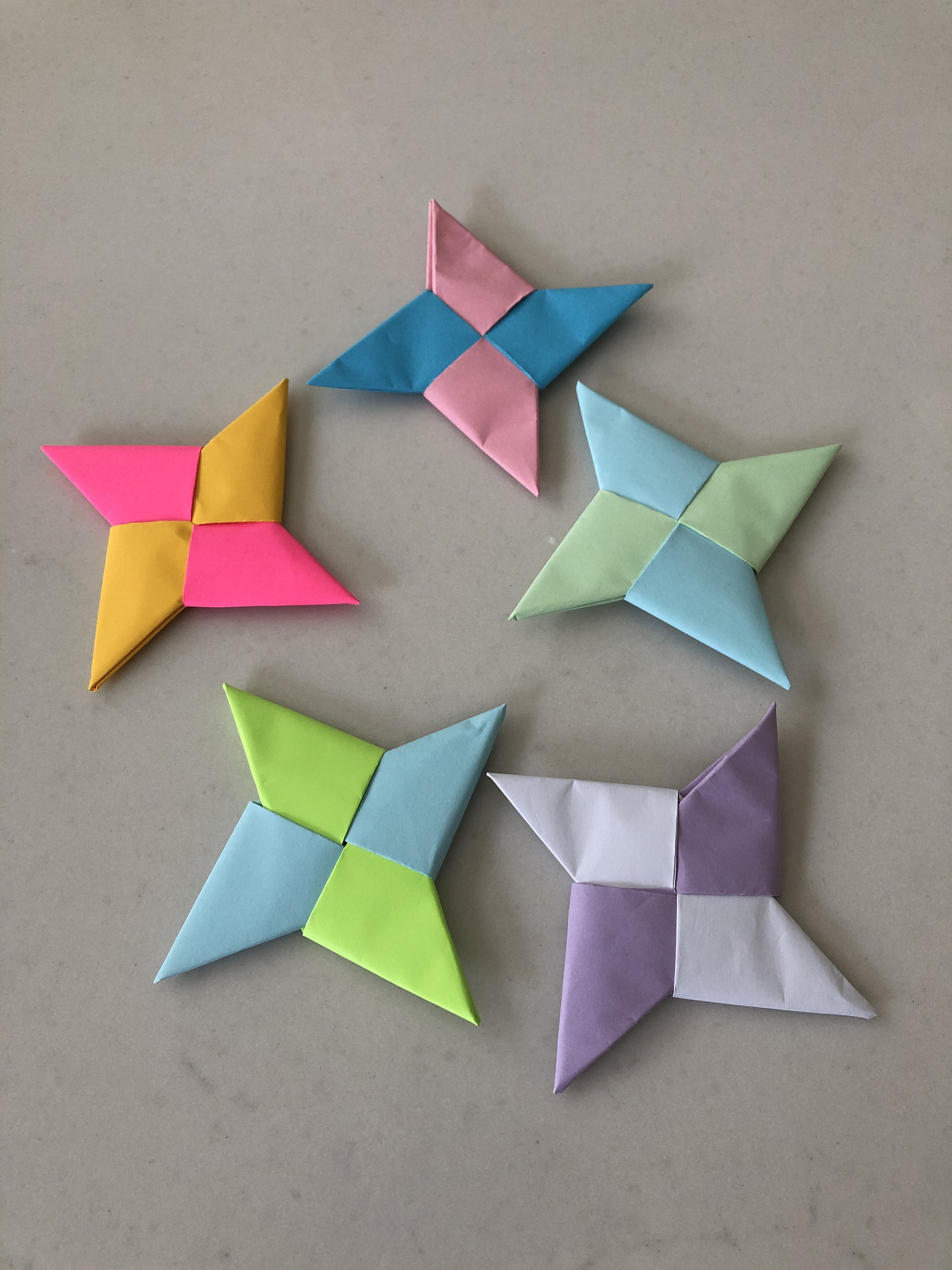 Ninja Stars, Paper Ninja Stars, Origami, Throwing Stars, Origami Star ...