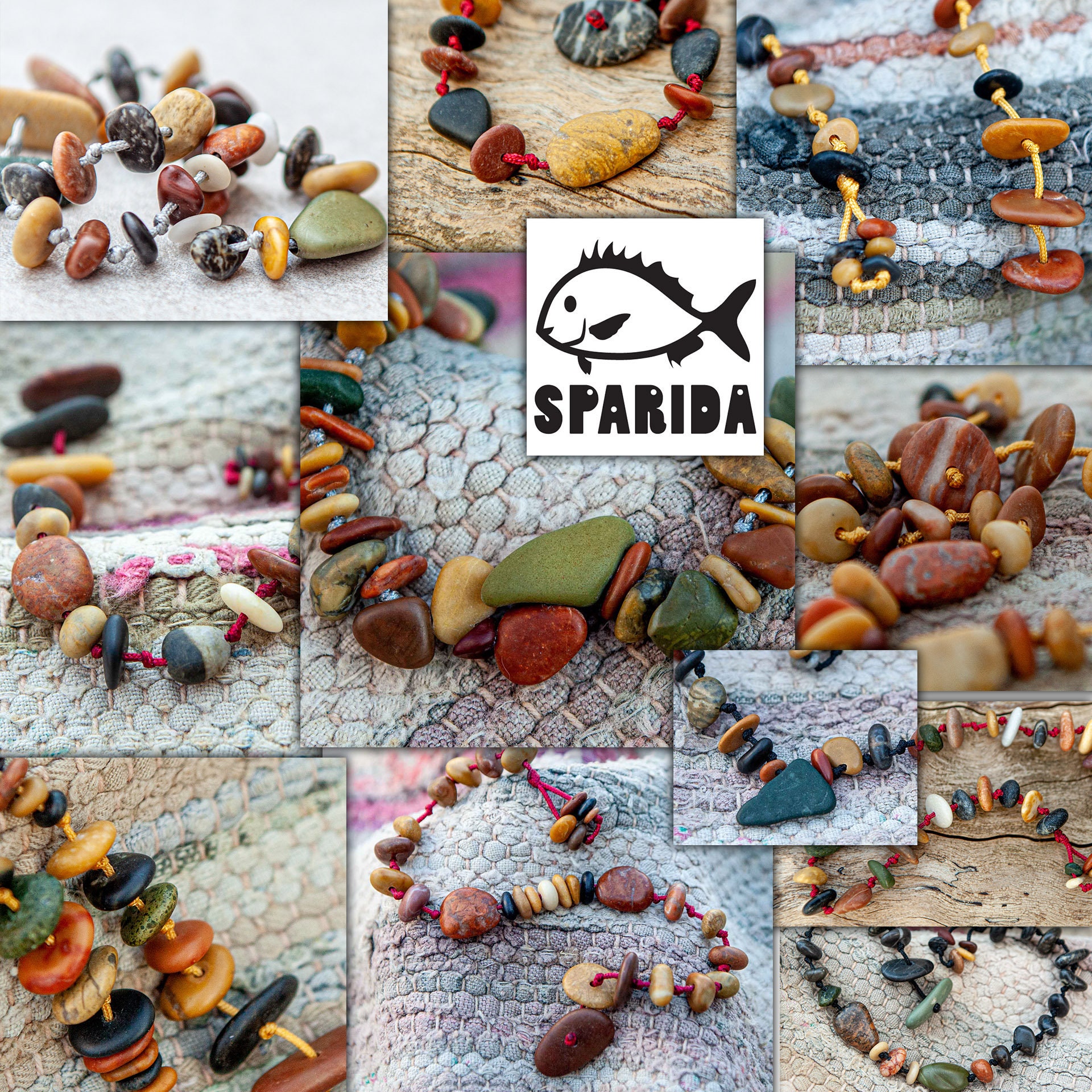 Drilled Sea Pebble Beads 3-7mm, Centered Drilled, 1mm Hole , Black Dark ...