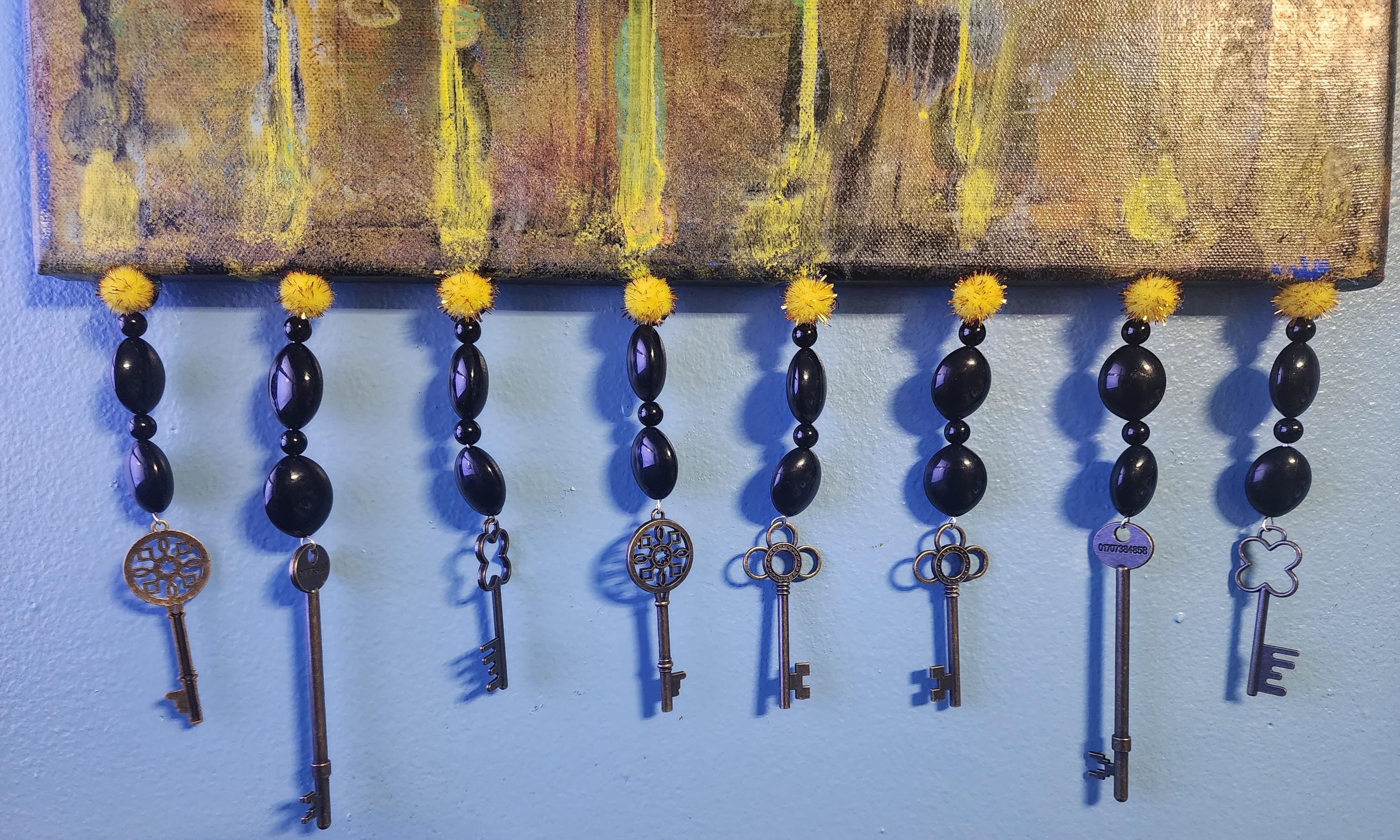 Key to Resistance-painting With Curated Beads&charms - Etsy