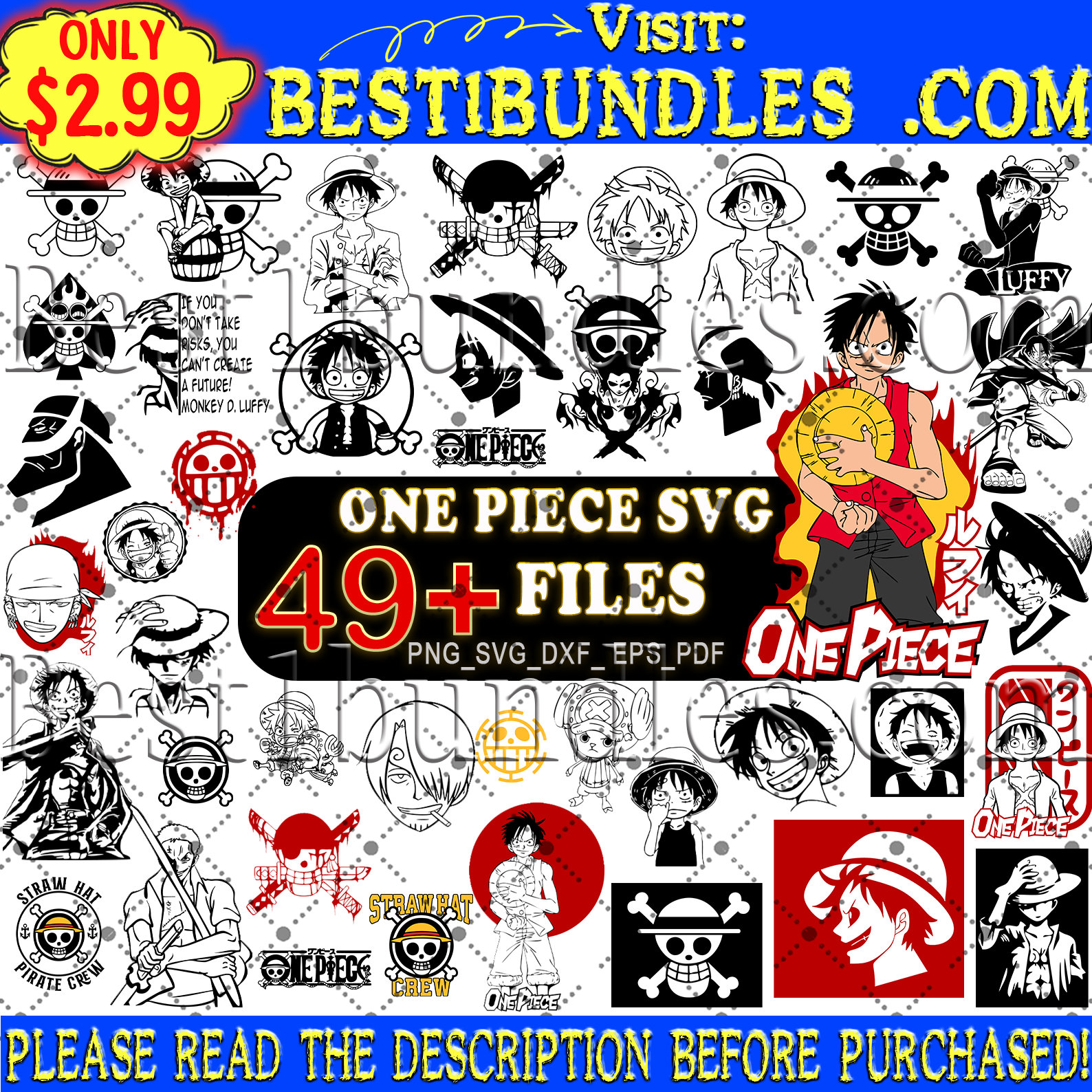 49 One Piece Svg Bundle, One Piece Svg, One Piece Svg, Anime Svg, Anime ...