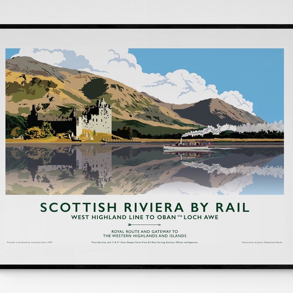 Scotland Castle Poster - Etsy