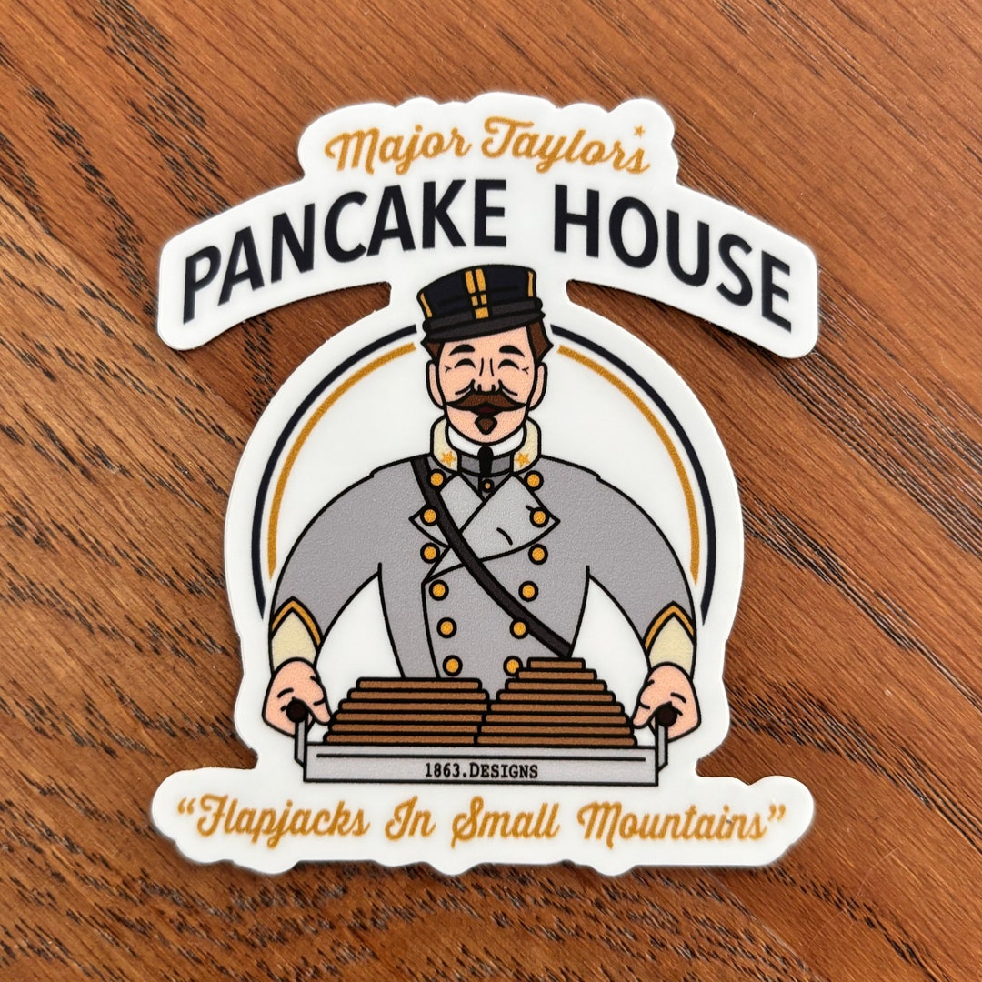 Gettysburg Movie Vinyl Sticker, Major Taylor’s Pancake House - Etsy