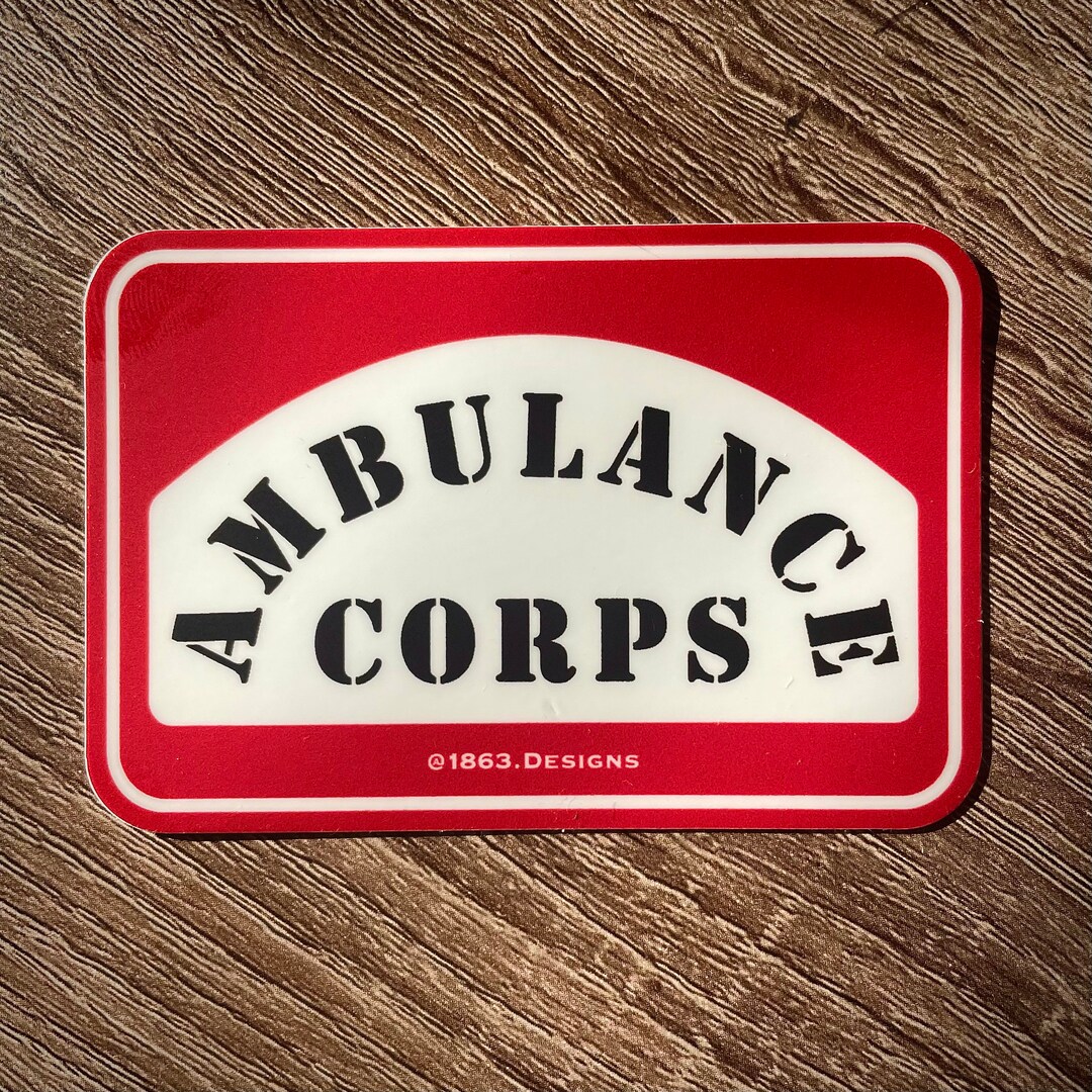 Civil War Ambulance Corps Vinyl Sticker - Etsy
