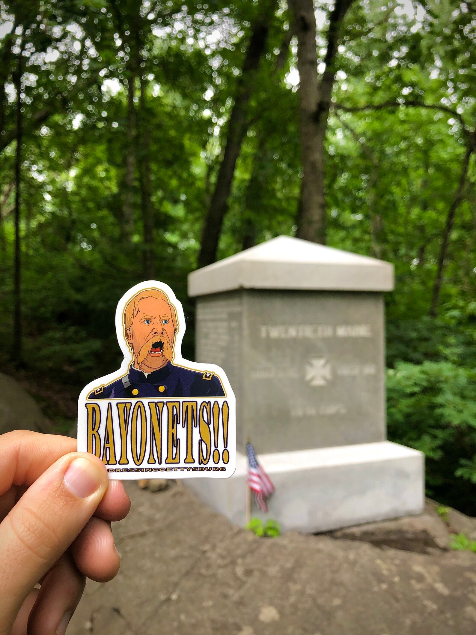 Gettysburg Movie Vinyl Sticker Chamberlain Bayonets Etsy