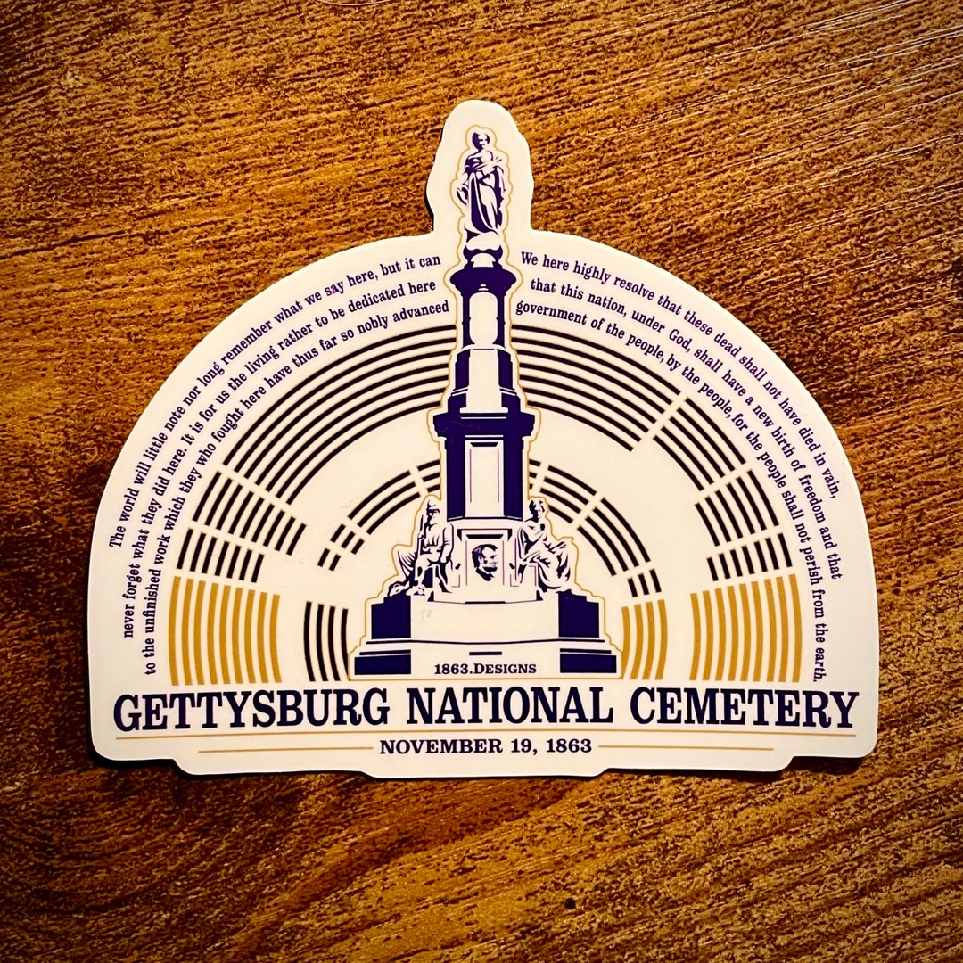 Gettysburg National Cemetery Civil War 160th Vinyl Sticker - Etsy