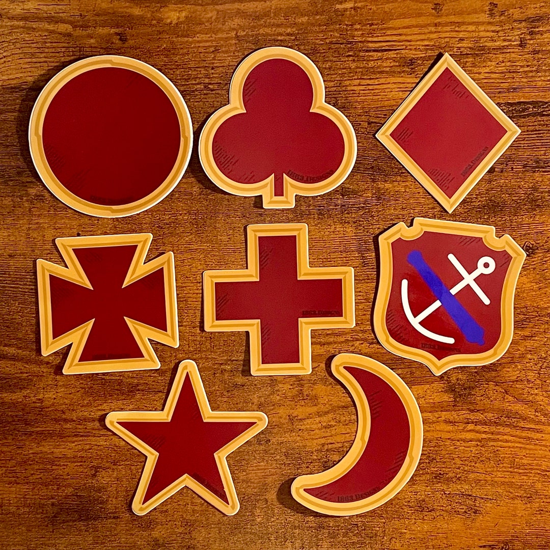 Civil War Corps Badge Vinyl Stickers - Etsy