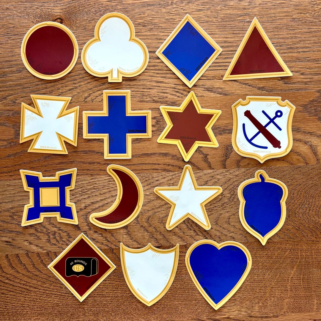 Civil War Corps Badge Vinyl Stickers - Etsy