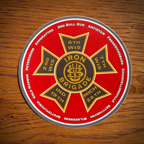 Civil War Iron Brigade Vinyl Sticker - Etsy