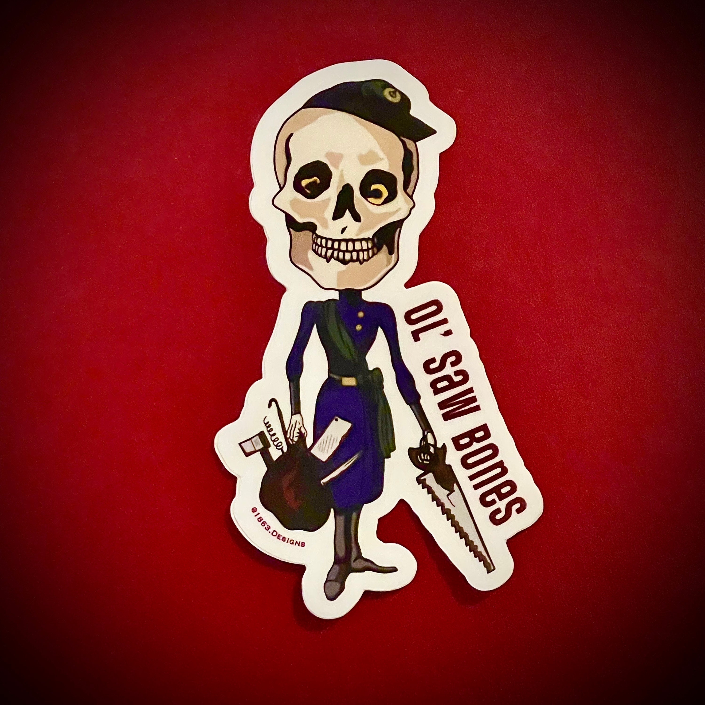 Civil War Ol Sawbones Vinyl Stickers - Etsy