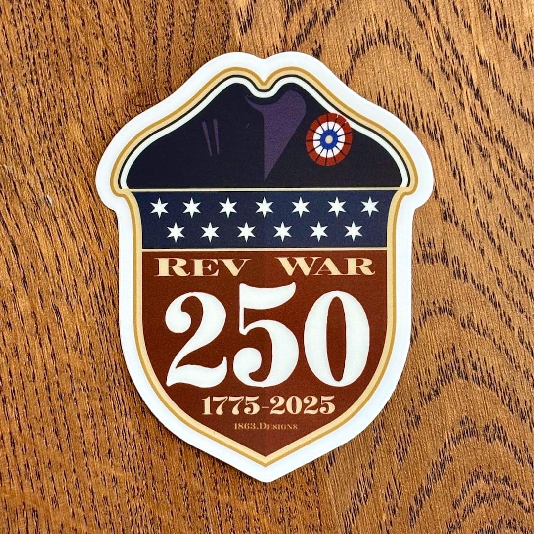 Rev War 250th Anniversary Vinyl Sticker - Etsy