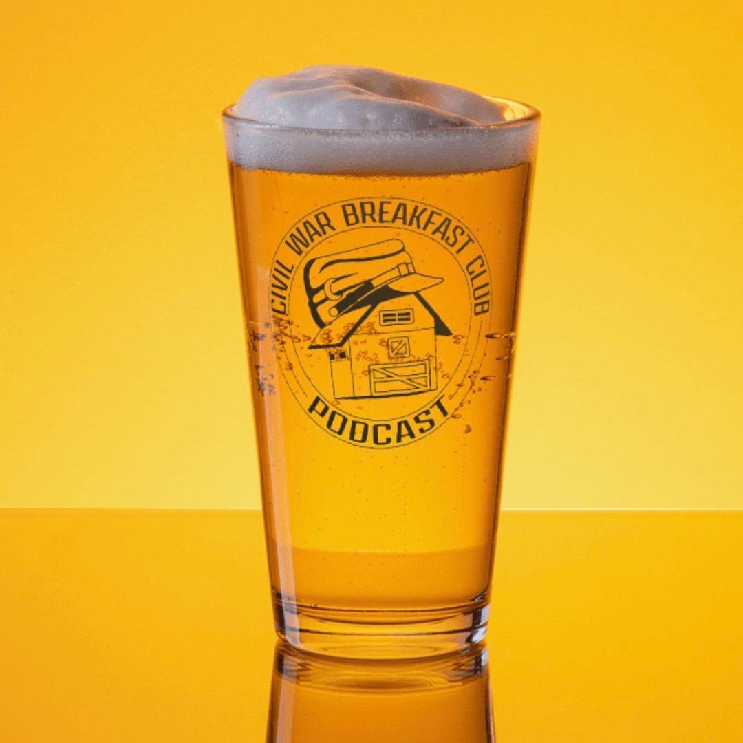 Civil War Breakfast Club Pint Glass (16oz) - Etsy