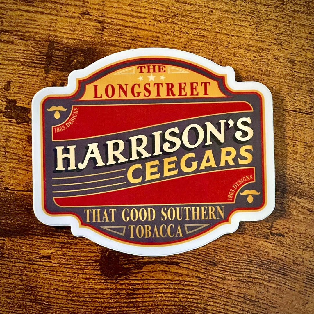 Civil War Gettysburg Movie Vinyl Sticker Harrison’s Ceegars - Etsy