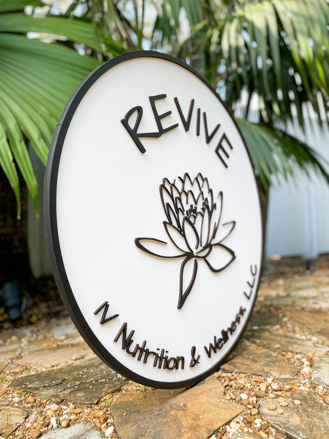 3D Round Logo Sign for Business | Interior Logo Sign | Lobby Sign | 3D ...