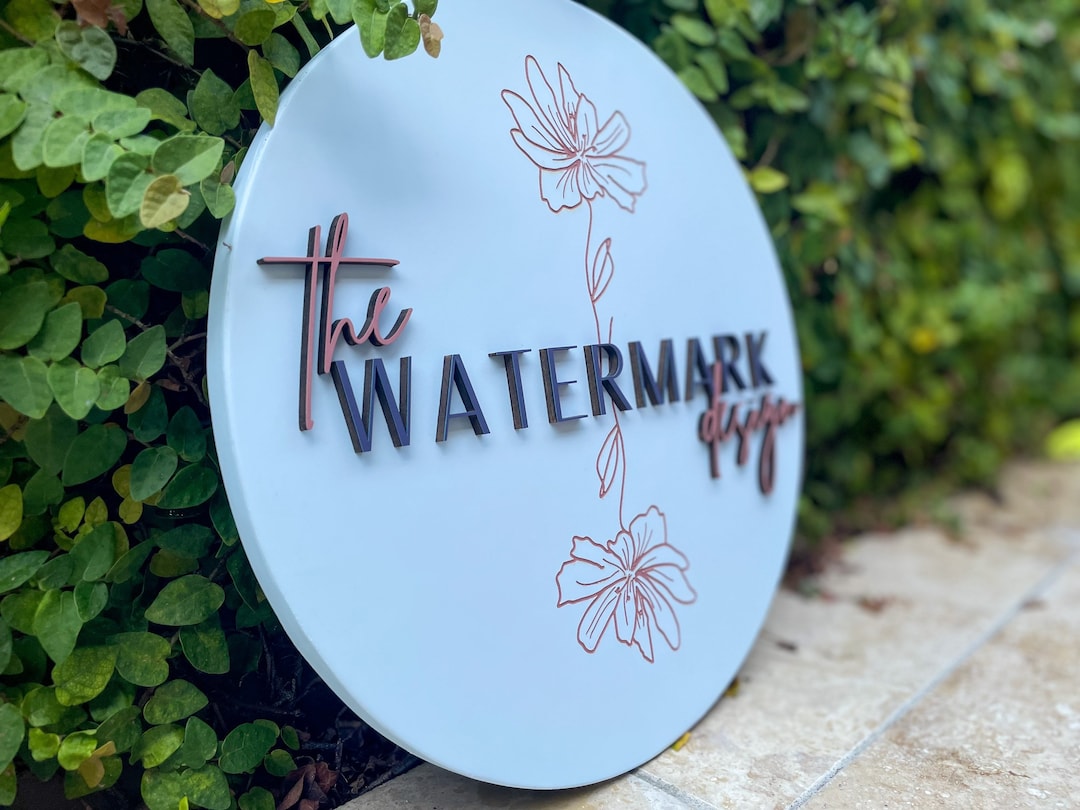 3D Round Logo Sign for Business | Interior Logo Sign | Lobby Sign | 3D ...