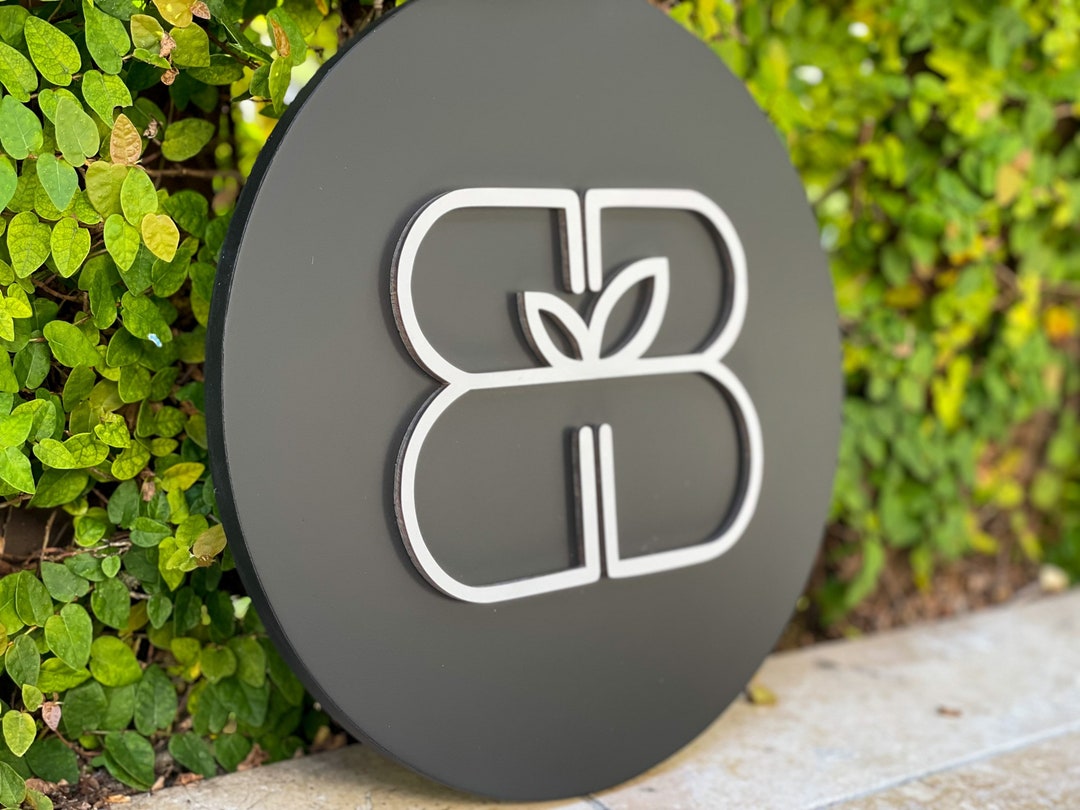 3D Round Logo Sign for Business | Interior Logo Sign | Lobby Sign | 3D ...