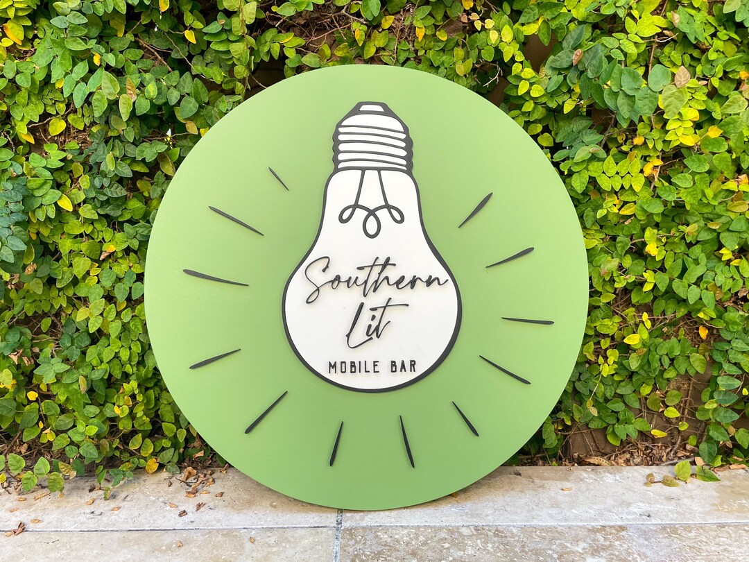 3D Round Logo Sign for Business | Interior Logo Sign | Lobby Sign | 3D ...