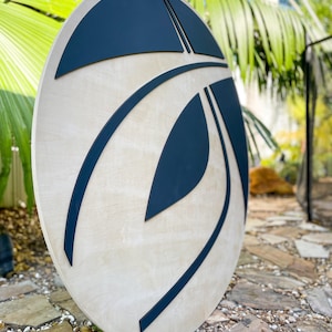 3D Round Logo Sign | Indoor Business Sign, Laser Cut PVC - Etsy