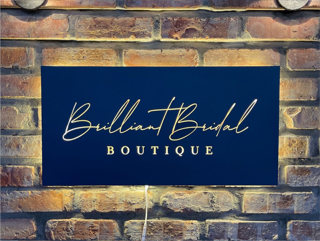 Custom Backlit Logo Sign | 3D Acrylic Business Sign - Etsy