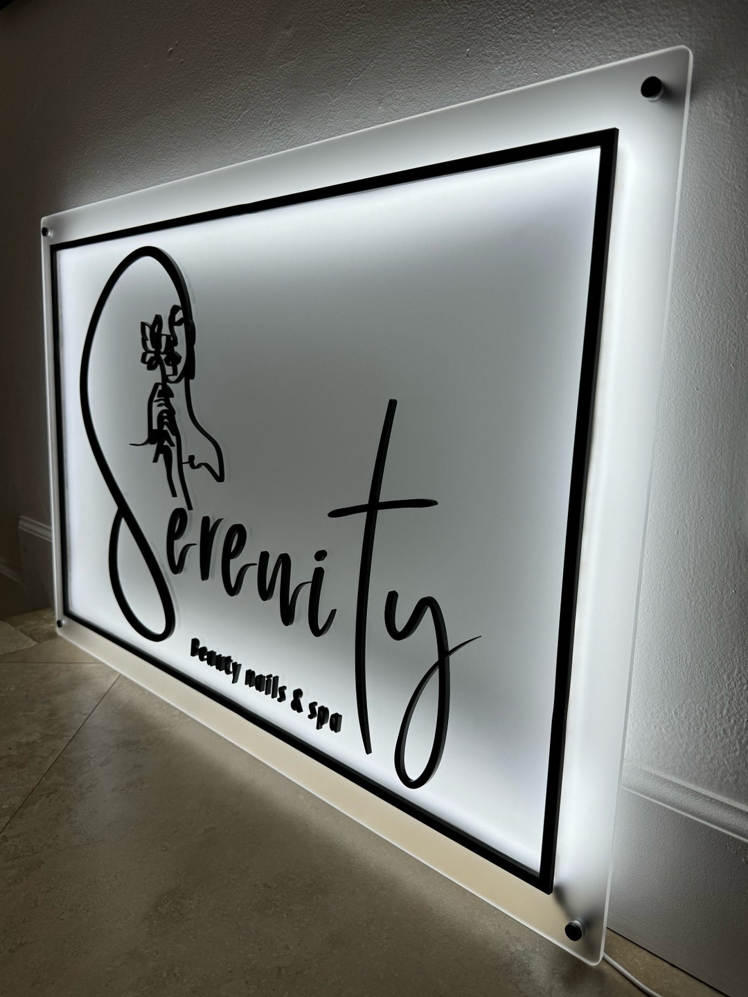 Acrylic Laser Cut 3D Logo | Business Logo Sign | Custom Sign | Custom ...