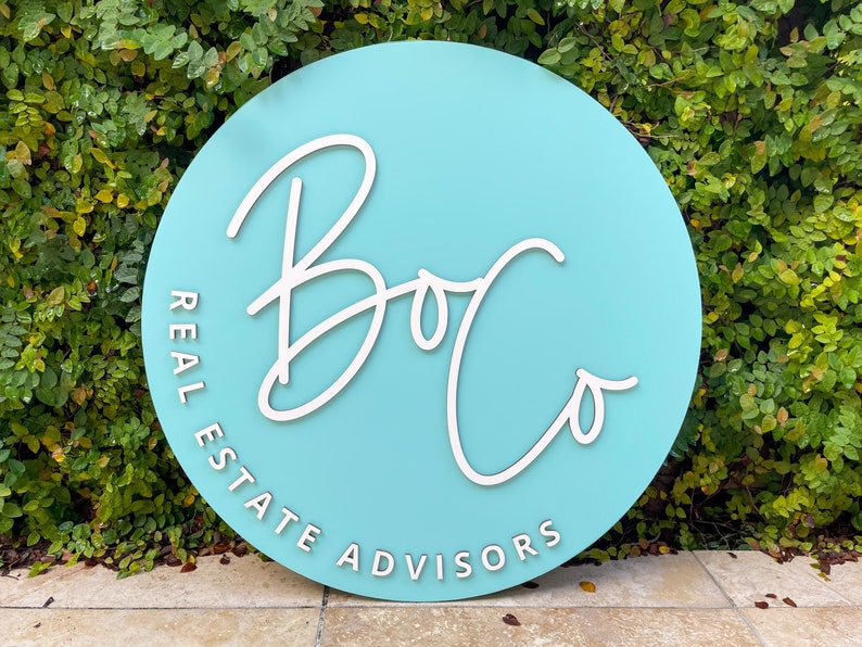 3D Round Logo Sign for Business | Interior Logo Sign | Lobby Sign | 3D ...