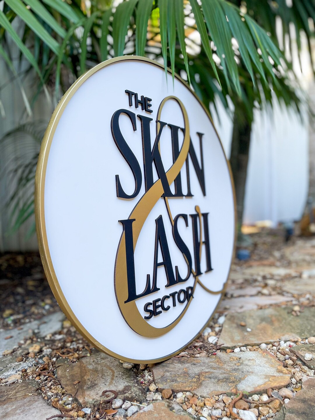 3D Round Business Logo Sign | Interior Boutique Decor - Etsy