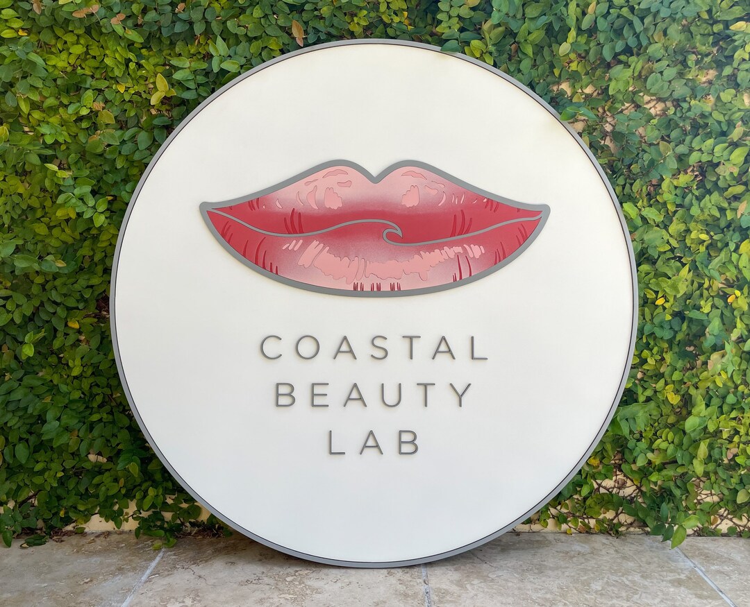 3D Round Logo Sign for Business | Interior Logo Sign | Lobby Sign | 3D ...