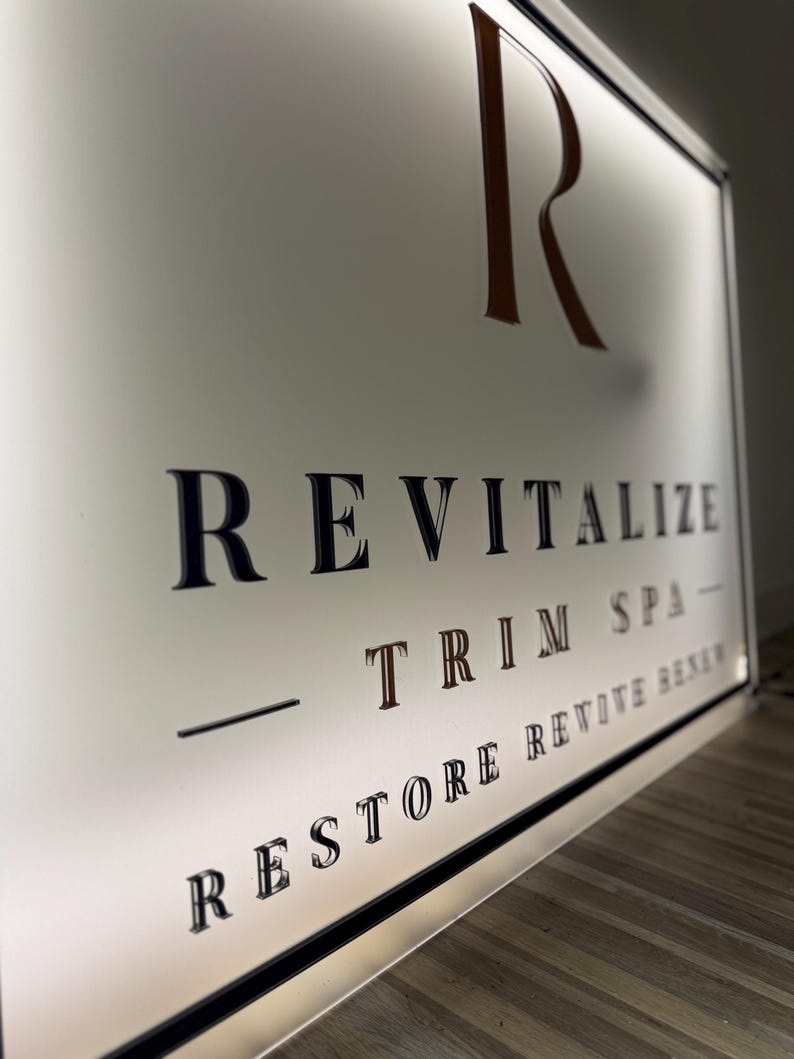 Custom Acrylic 3D Logo Sign | Laser Cut Business Sign - Etsy