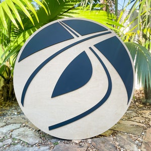 3D Round Logo Sign for Business | Interior Logo Sign | Lobby Sign | 3D ...