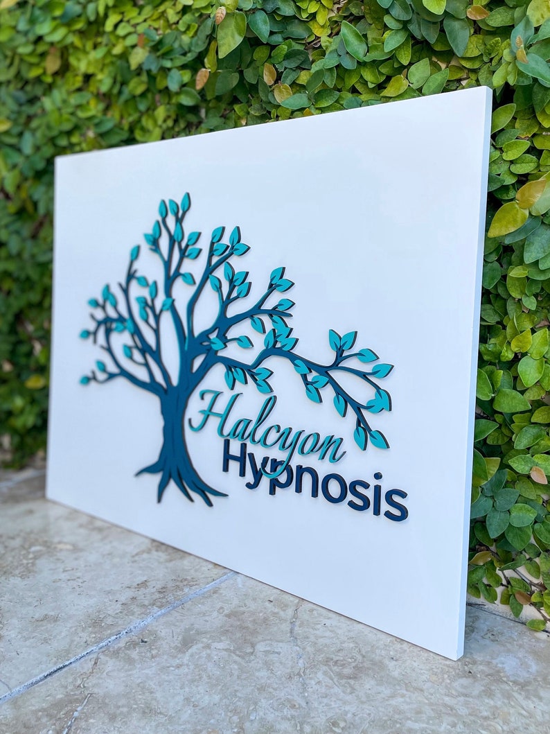 3D Rectangular Logo Sign for Businesses Interior Logo Sign - Etsy