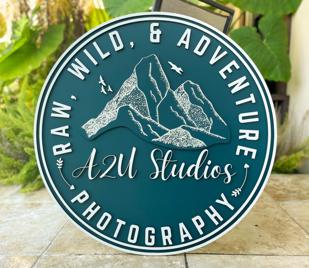 3D Round Logo Sign for Business | Interior Logo Sign | Lobby Sign | 3D ...